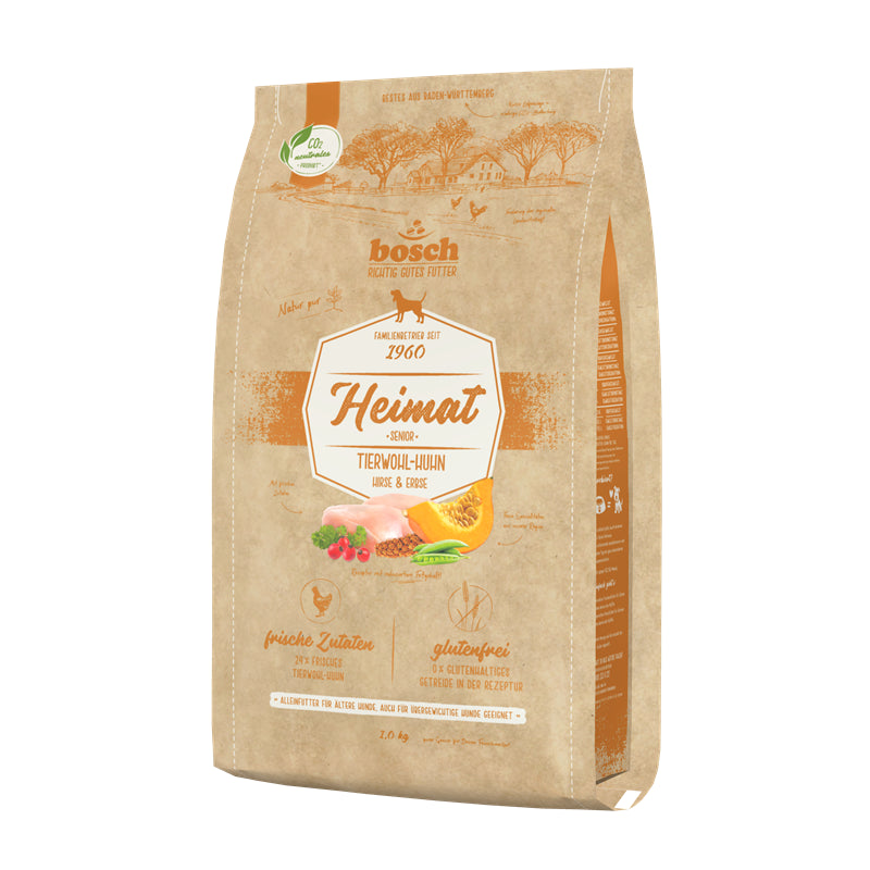 Bosch Dog Heimat Senior Tierwohl-Huhn 1 kg — muunchy.de